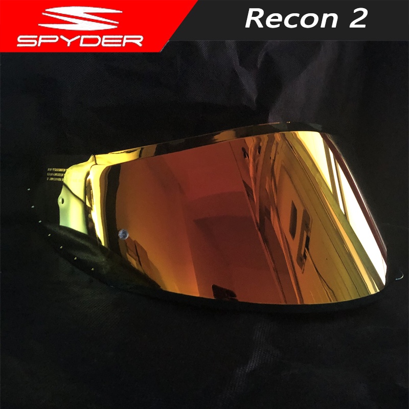 SPYDER RECON 2 VISOR LENS SPARE LENS Spyder Helmet Flash Iriduim Visor ...