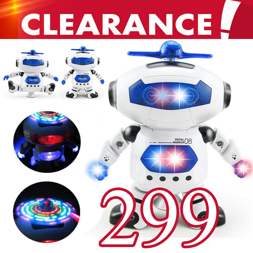 Dancing Robot Musical Walk Lighten Electronic Toy Dance Hero Dancing ...