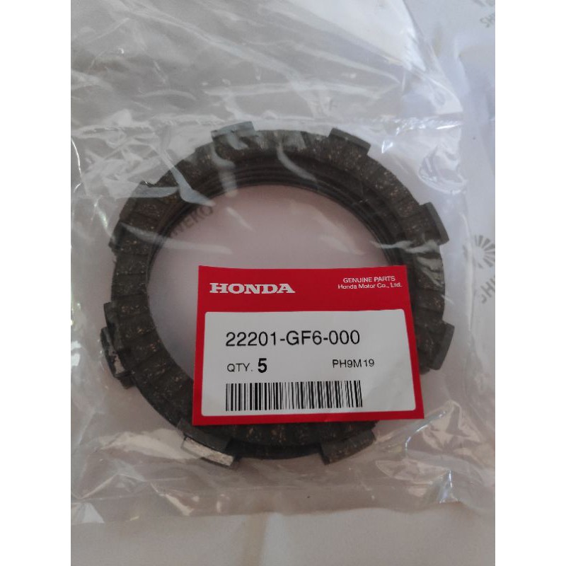 Honda Genuine TMX 155 Clutch Lining ORIGINAL (1set/5pcs) 22201-GF6-000 ...