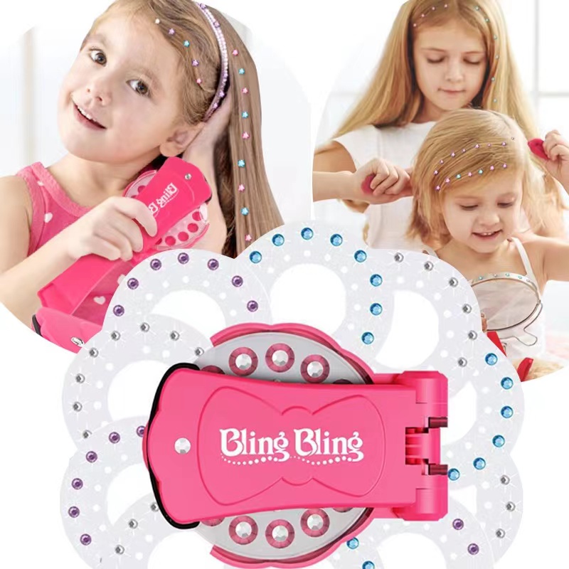 JTKE Bling Glittering Diamond Hair Decoration Stapler Machine, 180 Gems ...