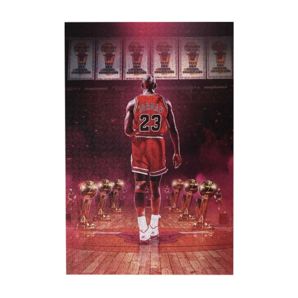 2022 Michael Jordan 1000 Pieces Wooden Jigsaw Puzzle Interactive Game ...