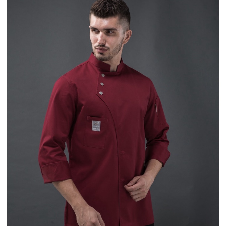 Long Sleeve Chef Clothes Uniform Restaurant Kitchen Cooking Chef Coat ...