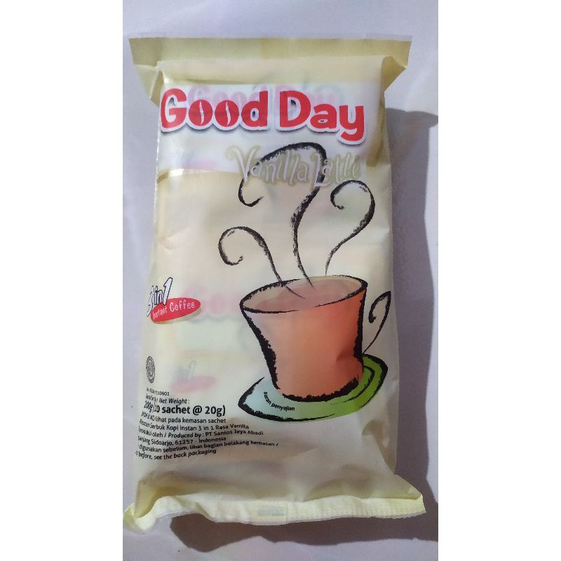 Good DAY VANILA LATTE 200g (Contents 10 Sachets) | Shopee Philippines