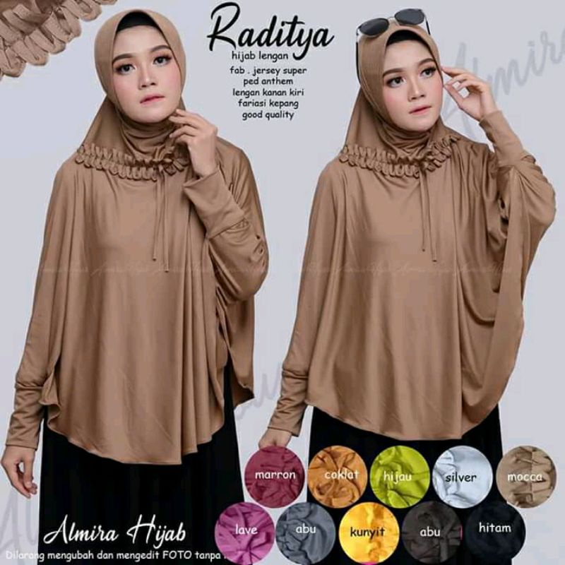 Latest Sleeve Hijab/raditya Neck Braided Sleeve Hijab/Latest Instant ...