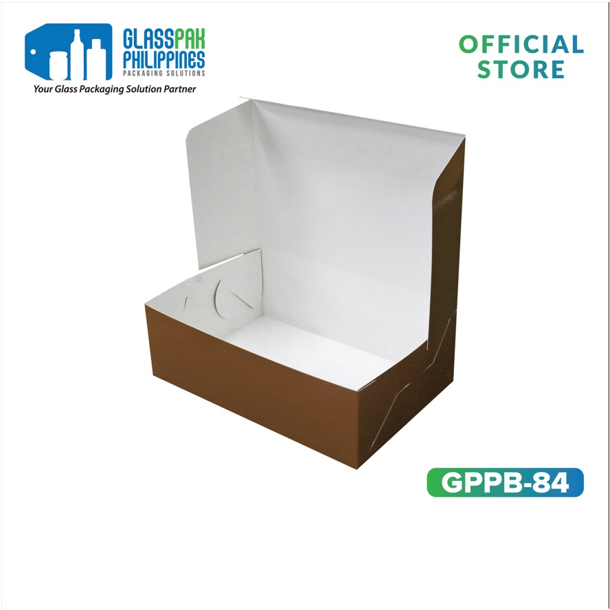 Glasspak 10 Pcs Large Cake Bread Pastry Box Empty Cake Box Cupcake Box ...