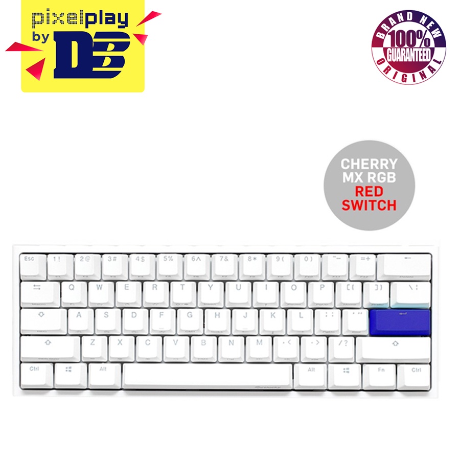 Ducky One 2 Mini White Case RGB Led PBT Double Shot Mechanical Keyboard ...