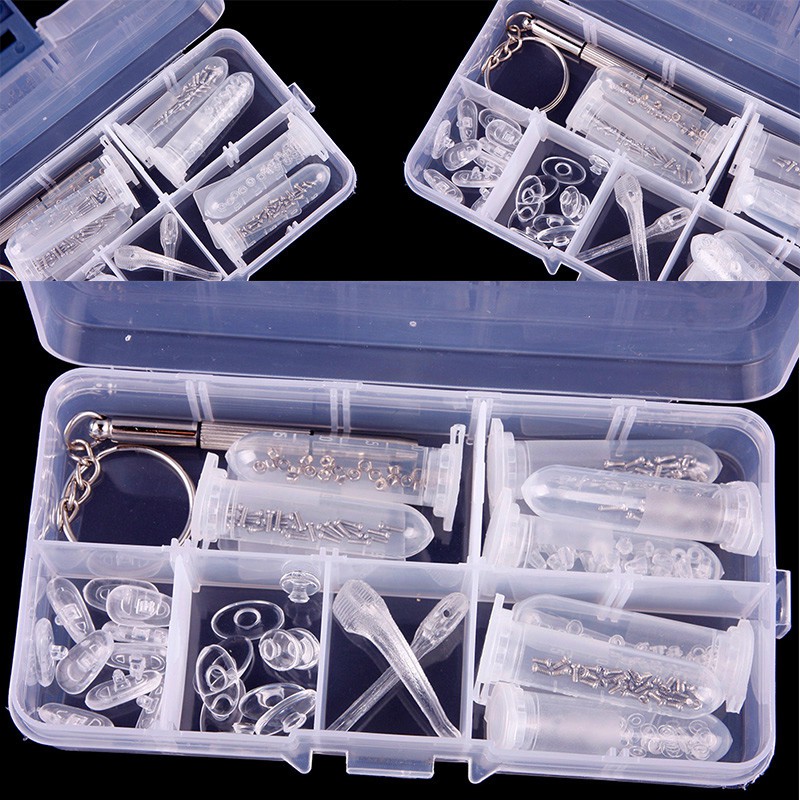 Re Screw Nut Nose Pad Optical Repair Tool Assorted Kit Set For Eyeglass Sun Glasses Shopee