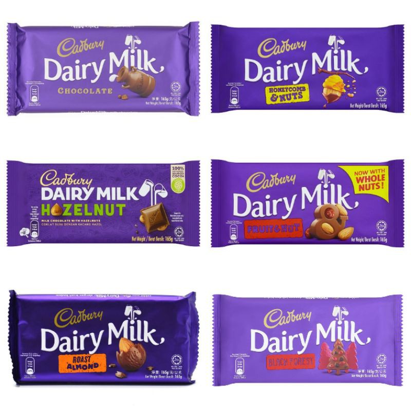 CADBURY DAIRY MILK CHOCOLATE 160g | Shopee Philippines