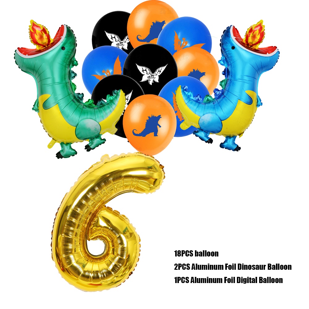 Godzilla vs. King Kong Boy's Birthday Party Balloon Combination Set ...