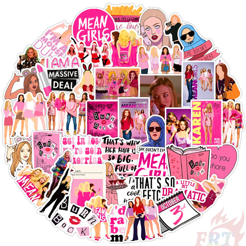 50Pcs/Set Mean Girls Series 03 Stickers Campus Youth Movie DIY Fashion ...