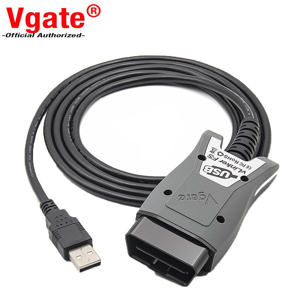 Vgate Vlinker FS ELM327 USB OBD2 Car Diagnostic Tool for Ford FORScan OBD2 Automotive Scanner MS ...