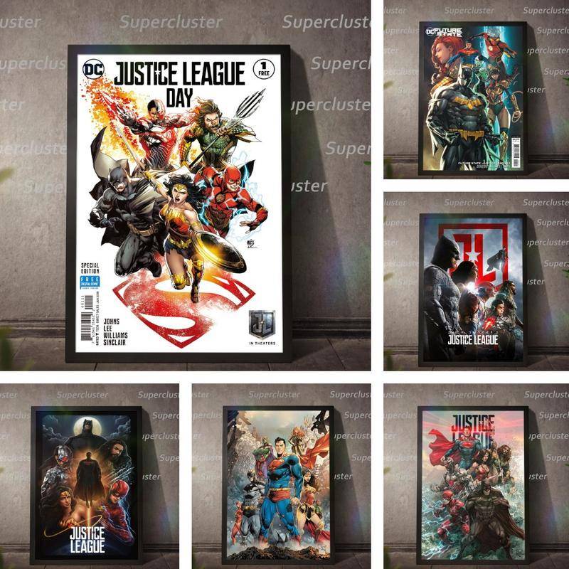 DC Canvas Justice League Batman Superman Wonder Woman The Flash ...