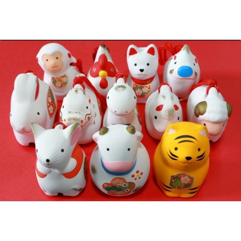 Japanese Zodiac Animal Display and Japanese Ceramic Display Set ...