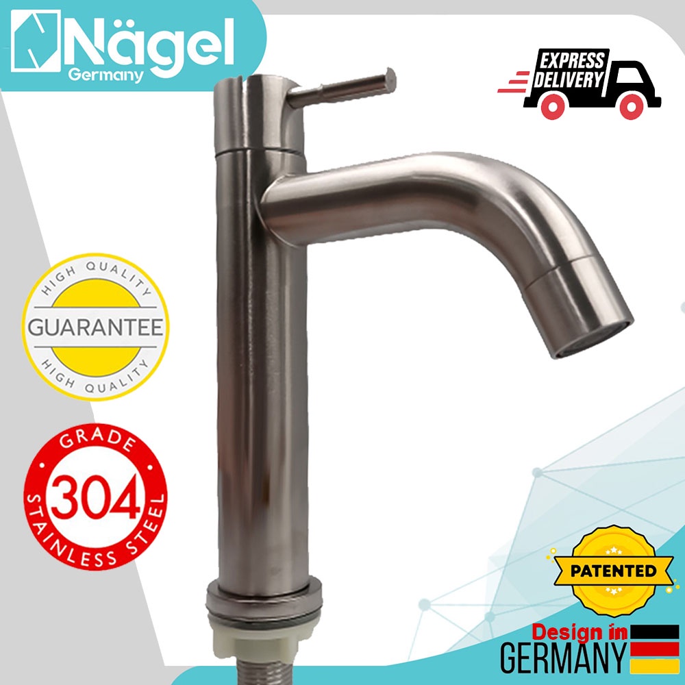 NAGEL High Quality 304 Stainless Cold Bathroom Faucet Basin (1/2 ...