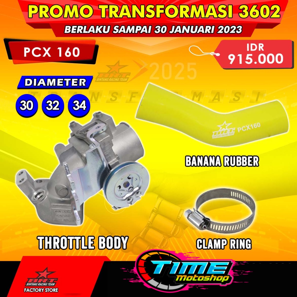 Throttle BODY PCX 160 BANANA RUBBER BRT 30 MM 32 MM 34 MM | Shopee ...