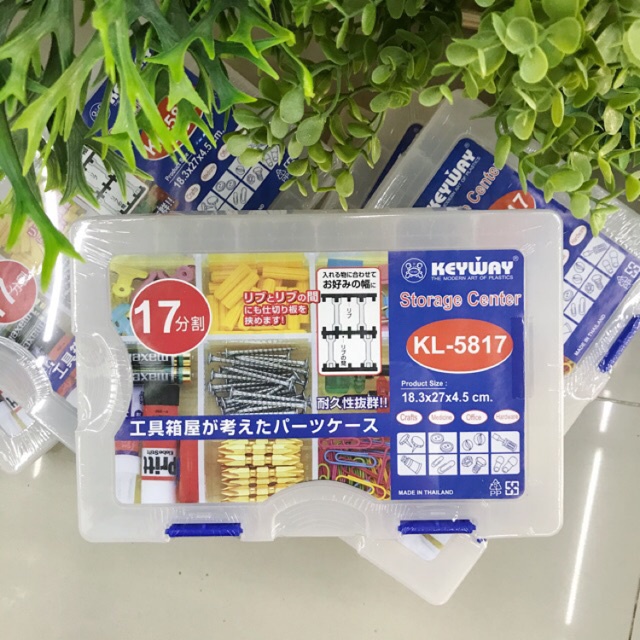 Storage Box 17-Compartment Organizer Keyway Brand Model KL-5817 ...
