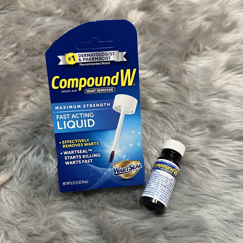 Compound W Wart Remover Salicylic Acid Fast Acting Gel & Liquid Maximum ...