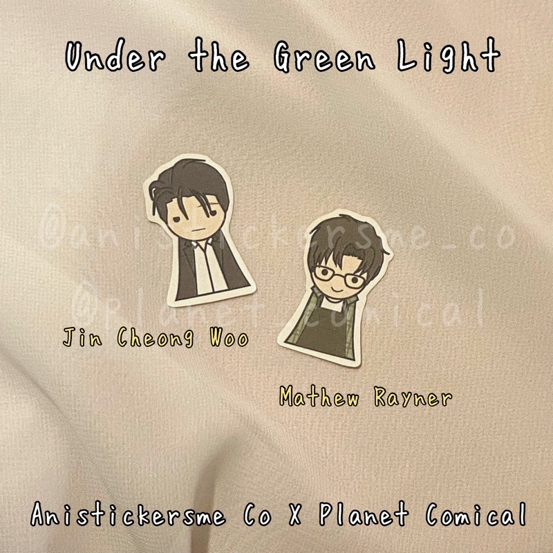 Under the Green Light Stickers *x3 for each character | Shopee Philippines