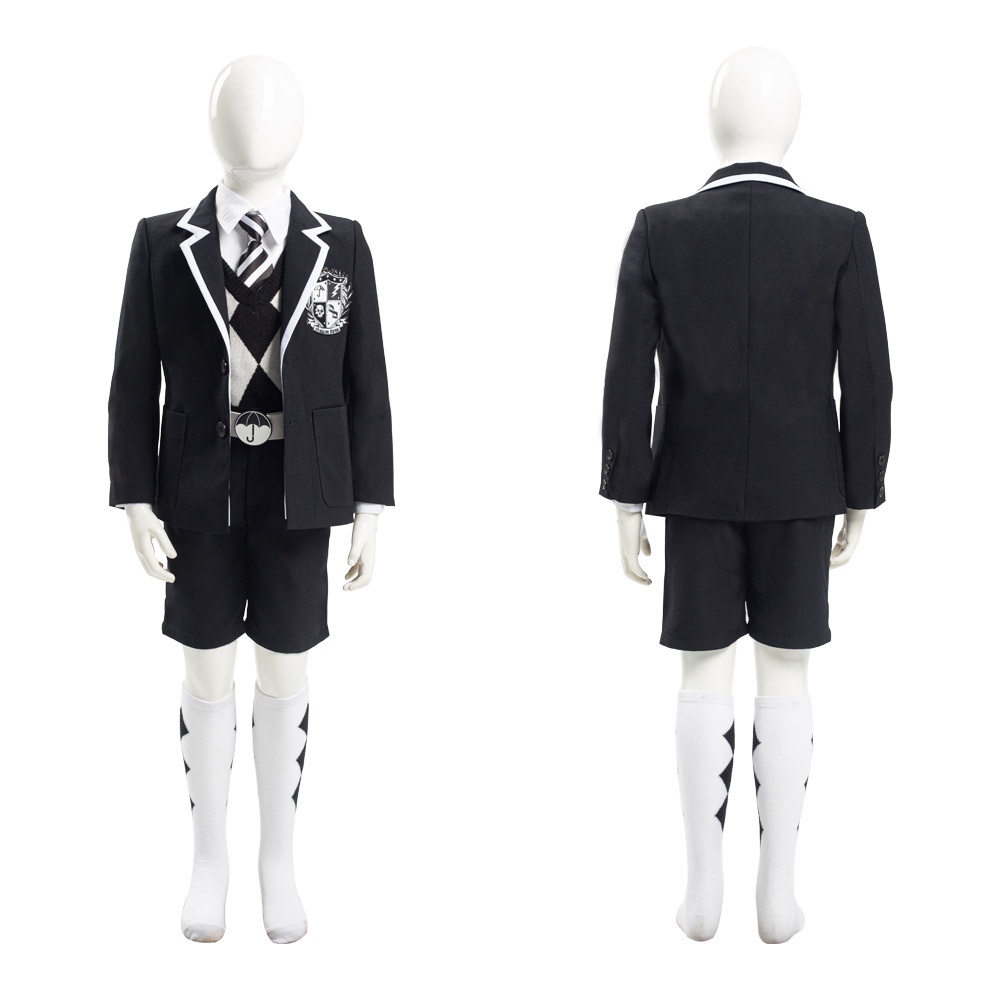 The Umbrella Academy Number Five Cosplay Costume Kids School Uniform ...