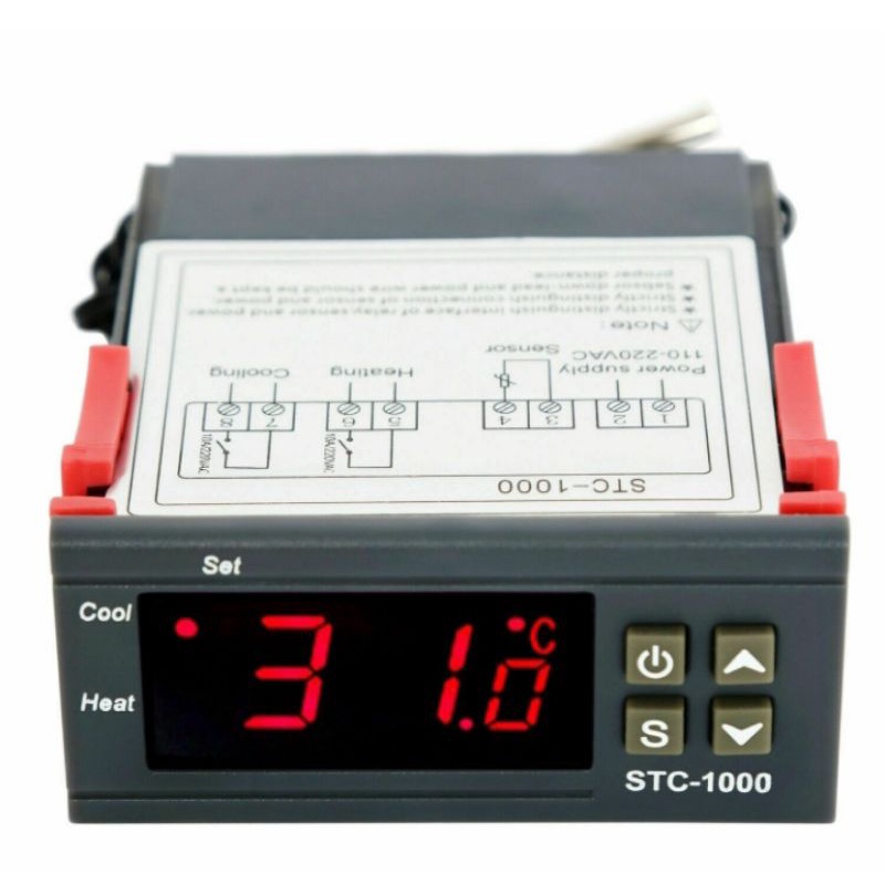 220V Digital STC-1000 Temperature Controller Thermostat Sensor | Shopee Philippines