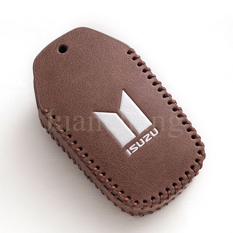 Leather Car Key Case Remote Control Fobs Protector Cover For Isuzu New ...