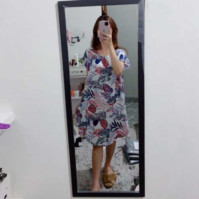 Home Dress / Short Vega Dress / Vega Negligee / Bali Negligee / Leaf ...