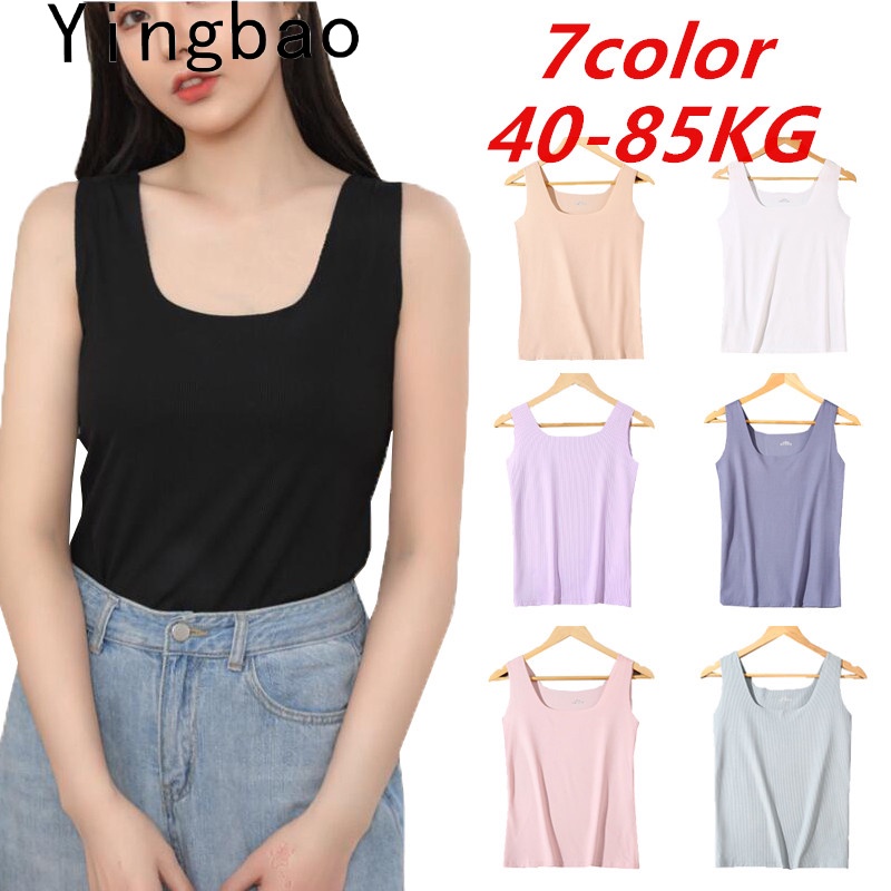 Yingbao Singlet women Ice Silk Summer Women Vest Seamless Camisoles ...