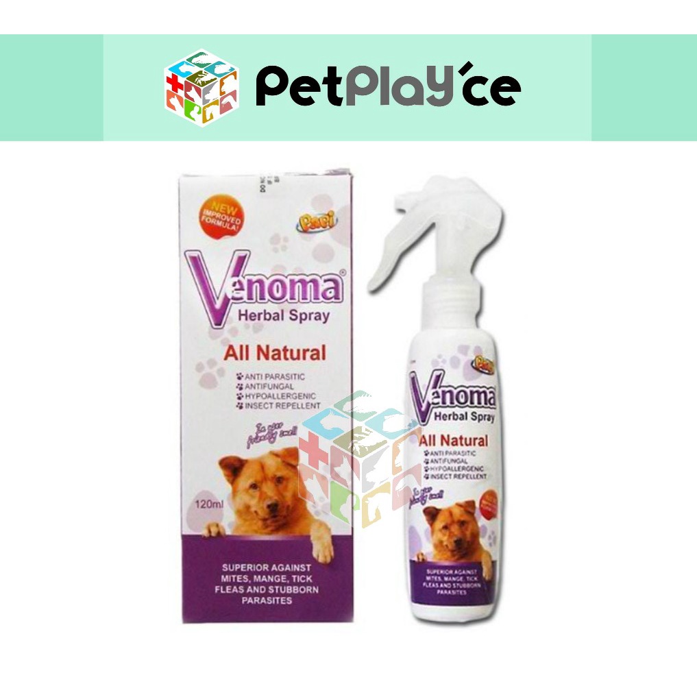 Venoma Herbal Anti Tick and Fleas Liquid Spray 120mL Papi Meds | Shopee ...