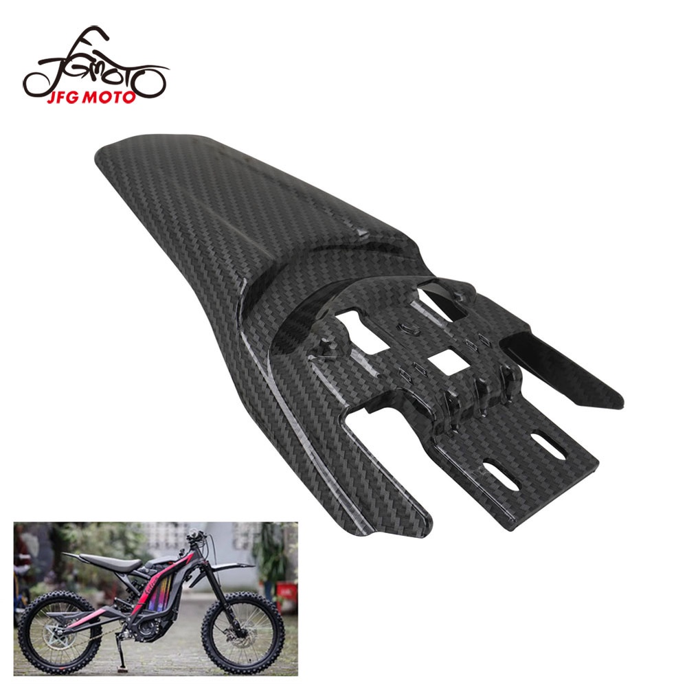 JFG MOTO Motorcycle Imitation Carbon Fiber Rear Fender for Sur-Ron ...