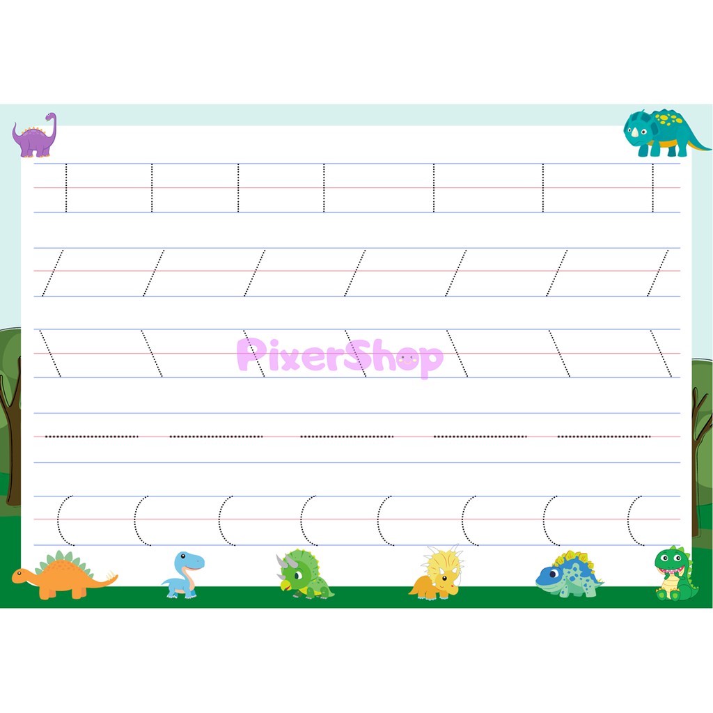 Laminated Line Tracing Sheet/Pad/Mat | Educational Materials for Kids ...
