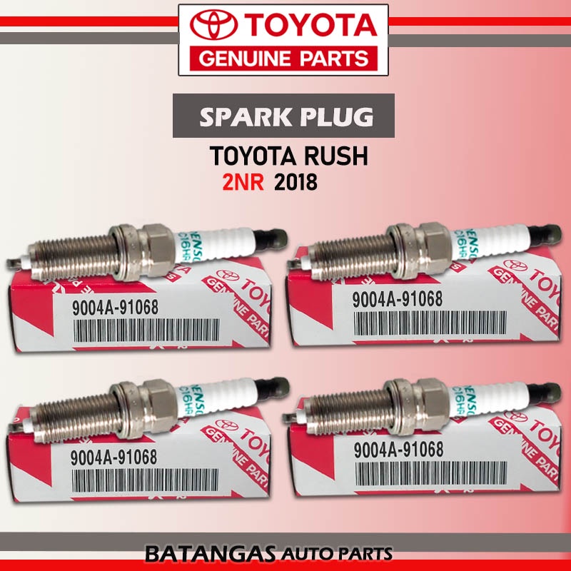 SPARK PLUG TOYOTA GENUINE PARTS TOYOTA RUSH AVANZA VIOS 2NR 2018 4PCS PN: 9004A-91068 | Shopee ...