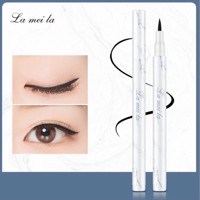 (New) Lameila eyeliner with white shell and stone pattern, domestic ...