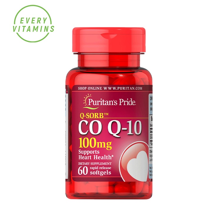 Co Q-10 Q-SORB 100 mg 60 softgels Puritan's Pride | Shopee Philippines
