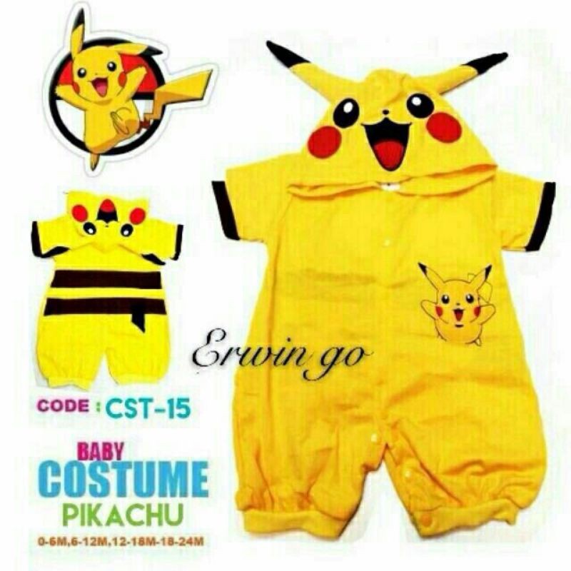 Pikachu overall Baby costume | Shopee Philippines