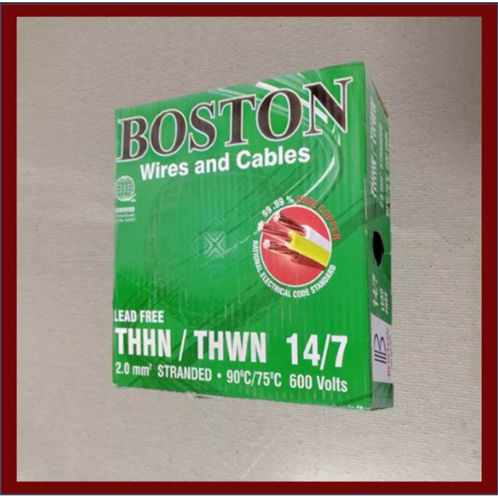 BOSTON THHN STRANDED WIRE (PER METER) 14/7 12/7 10/7(per 1meter ... BOSTON THHN STRANDED WIRE (PER METER) 14/7 12/7 10/7(per 1meter ...