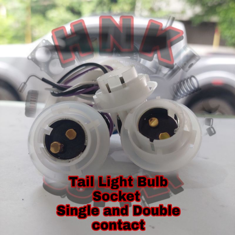 Tail Light Bulb Socket (Single and Double contact) | Shopee Philippines