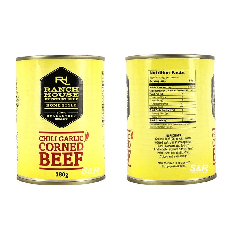 RANCH HOUSE PREMIUM CORNED BEEF 380 GRAMS | Shopee Philippines