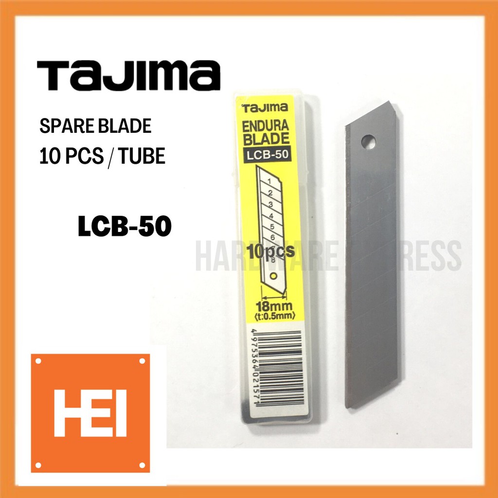 TAJIMA Endura Blade (LCB-30 & LCB-50) Spare Blade for Cutter 10Pcs / Tube | Shopee Philippines