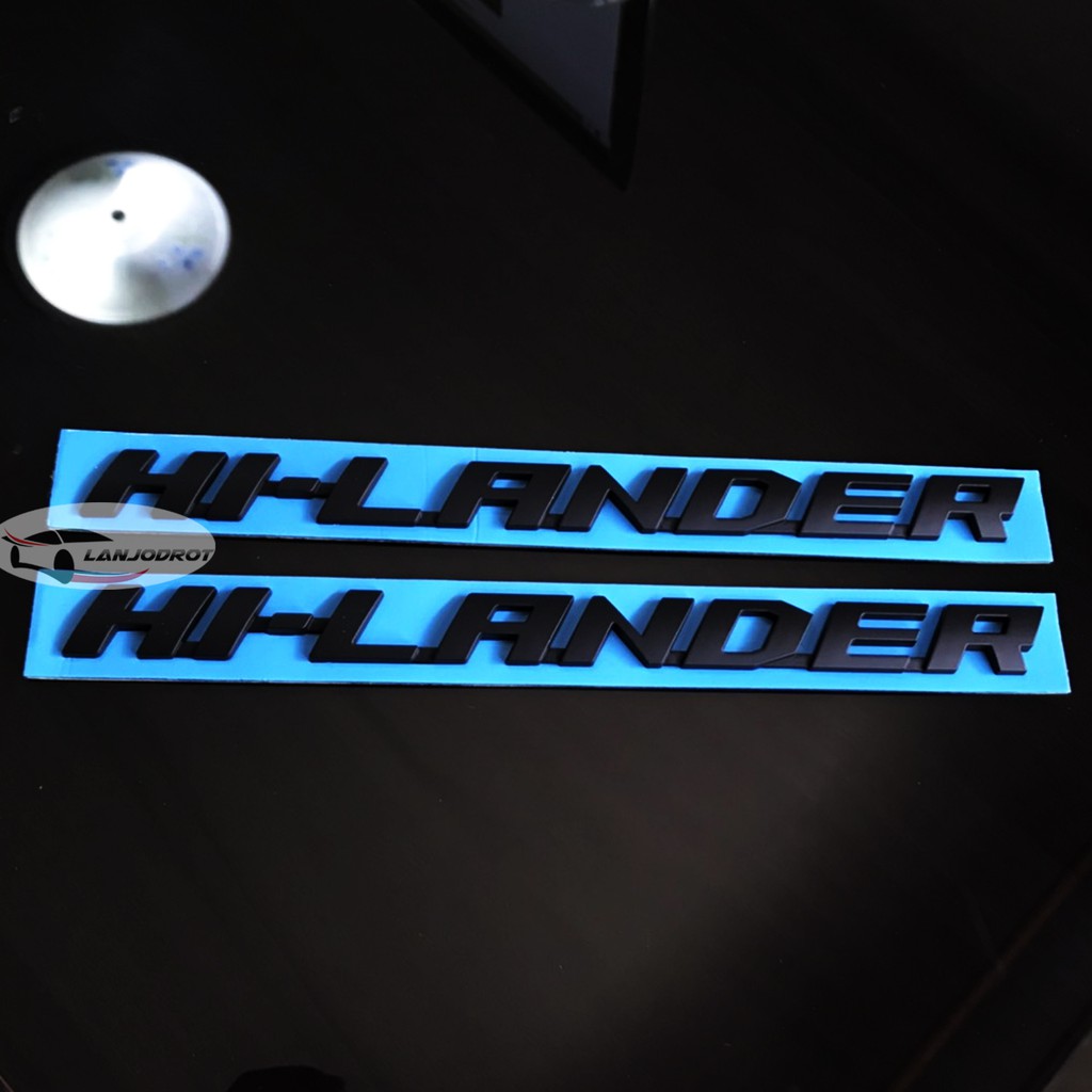 All New ISUZU D-MAX 2020 Logo Label Matt Black HI-LANDER 2 Pieces ...