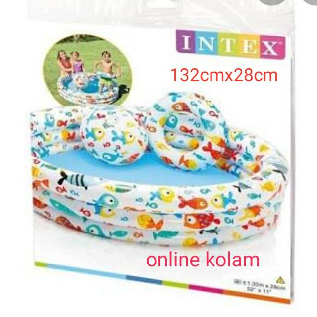 Intex 59469 fish pool plus balls and swimming tubes | Shopee Philippines