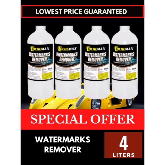(PACK OF 4 LITERS) COCHEMAX Watermarks Remover Car Acid Rain Removal ...