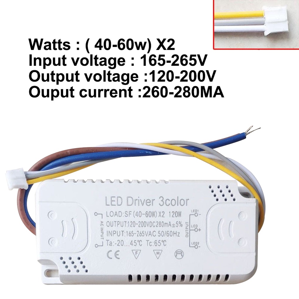 1*- LED-Driver 3color Adapter LED Lighting Non-Isolating Transformer Replacement | Shopee ...