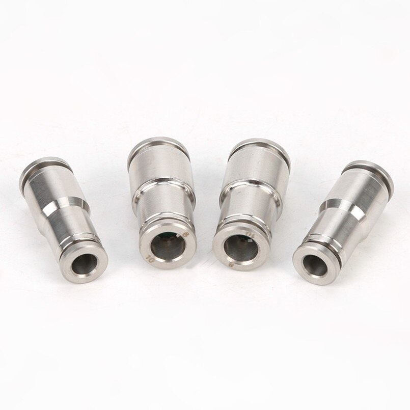 4mm 6mm 8mm 10mm 12mm 14mm 16mm Tube OD 304 Stainless Steel Reducer Pneumatic Air Fitting Push ...