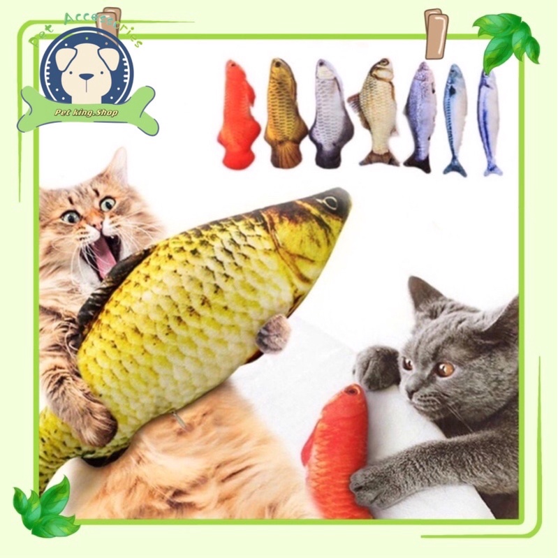 Catnip Toy Fish Cat Fish Toy Pet Toy For Kitten Bite Chew Scratch Cats ...