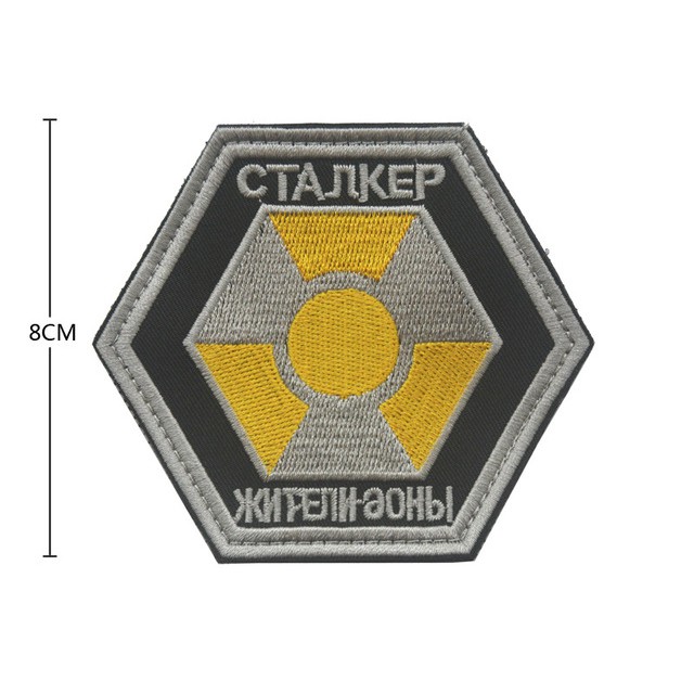 Stripe Nuclear Power Plant Radiation Patch STALKER S.T.A.L.K.E.R ...