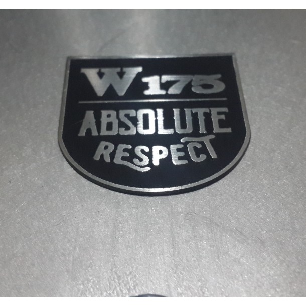 Kawasaki W175 Absolute Respect Stainless Custom Emblem | Shopee Philippines