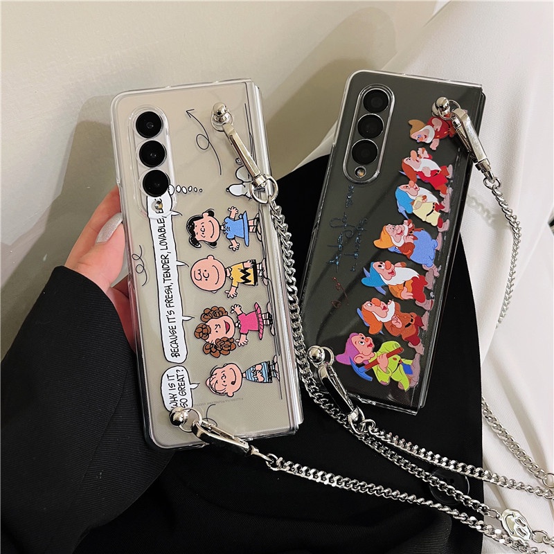 Cute Cartoon Animation Casing Samsung Galaxy Z Fold 3 5G ZFold Armor ...