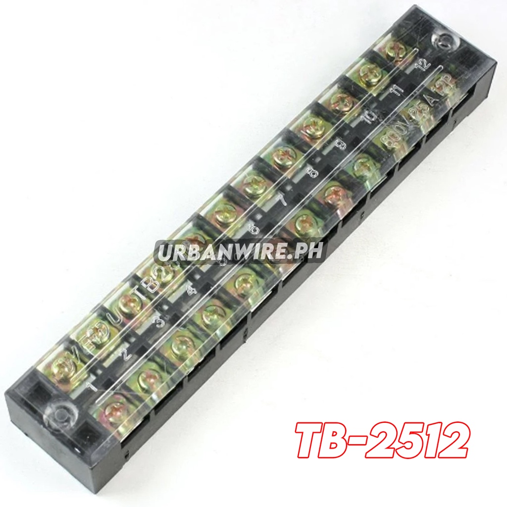 🟦TB terminal TB-2512 Panel Mount Connector Terminal 600V 25A 12 Pins ...