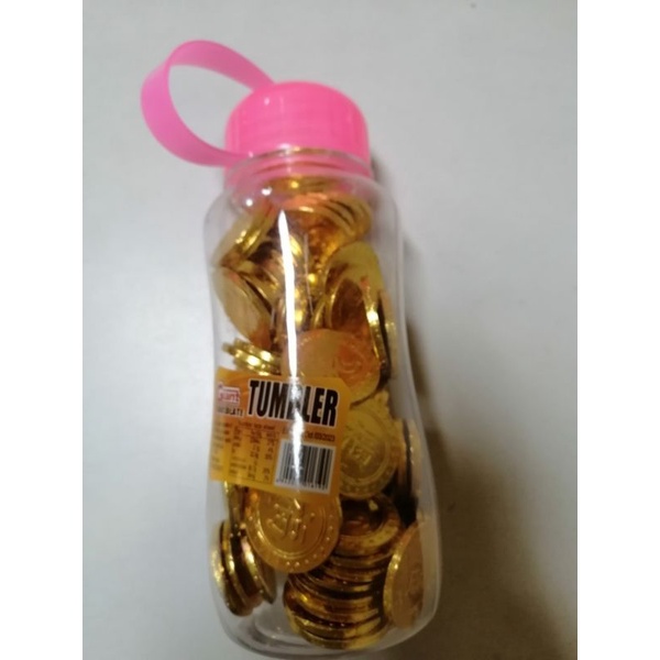 Gold Chocolate Coin Tumbler | Shopee Philippines