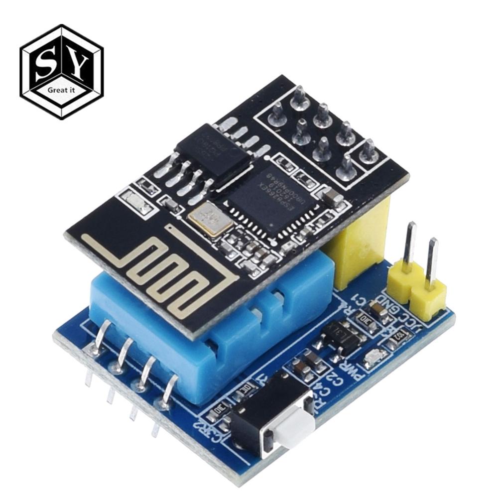 1pcs ESP8266 ESP-01 ESP-01S DHT11 Temperature Humidity Sensor Module esp8266 Wifi NodeMCU Smart ...